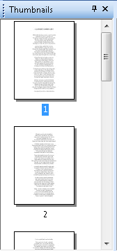 Thumbnails Pane