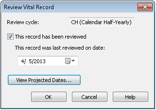 Working with Vital Records