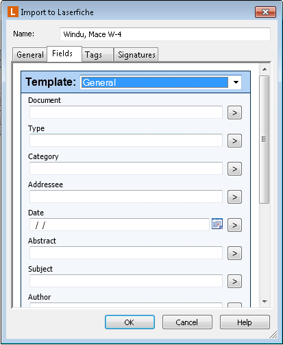 Import And New Document Dialog Box