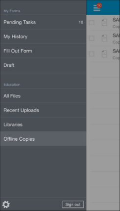 Viewing Documents Offline
