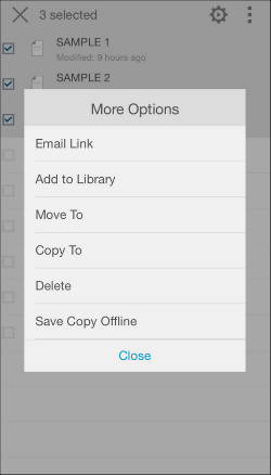 Viewing Documents Offline