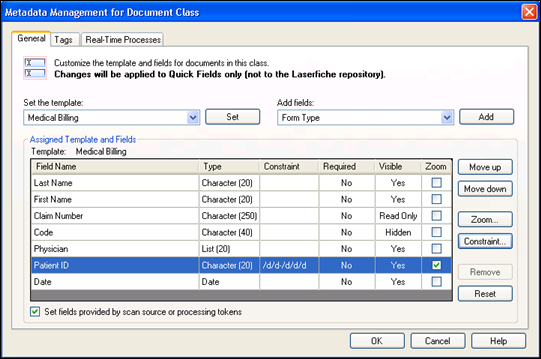 Customizing Templates and Fields