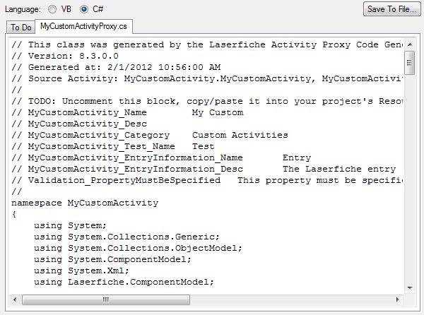 Step 6: Generated Code