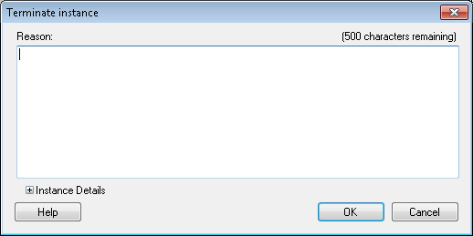 Terminating a Workflow Instance