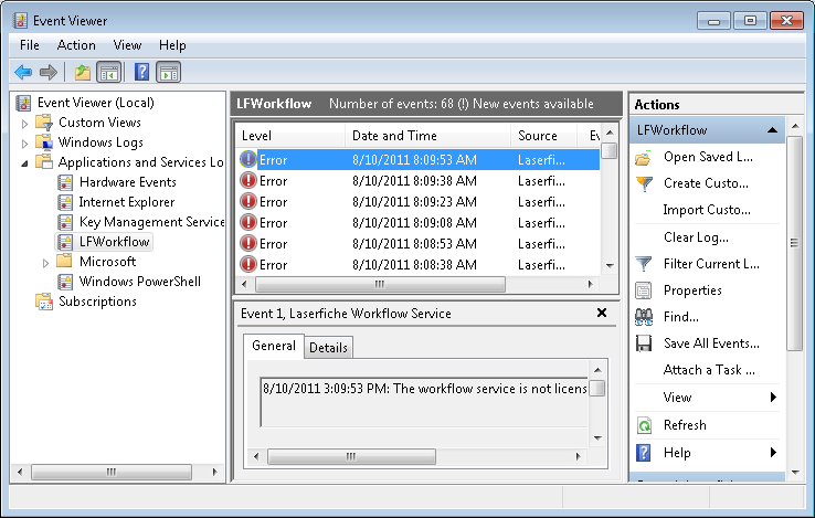 Windows Event Viewer